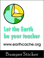 EarthCache Bumper Sticker - Black